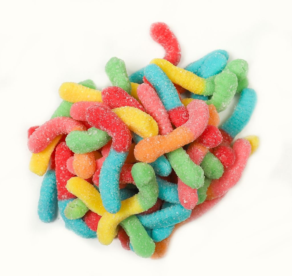 Sour Neon Worms – Ludik Candy