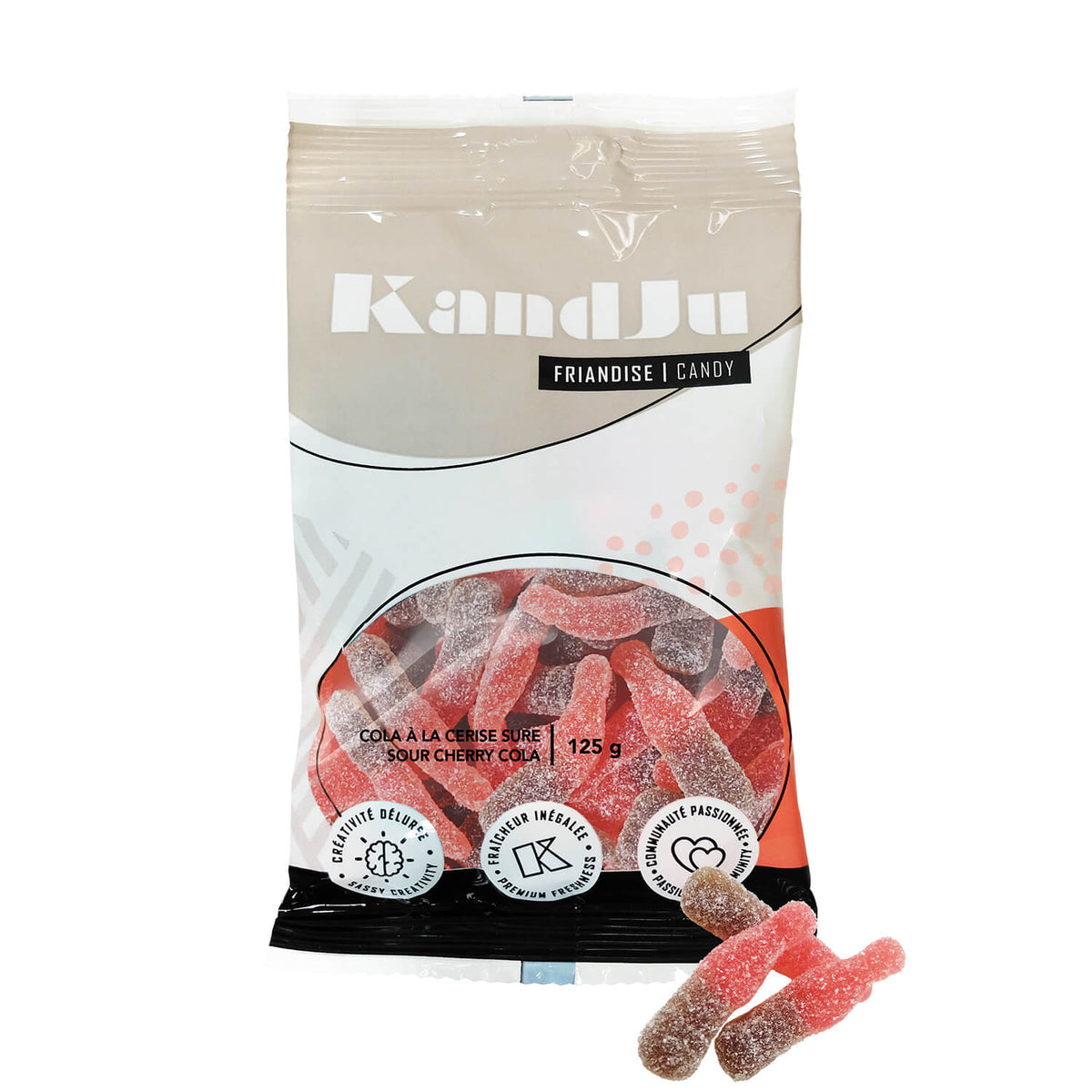 Sac bouteilles de cola à la cerise sures - 125 g – Ludik Candy