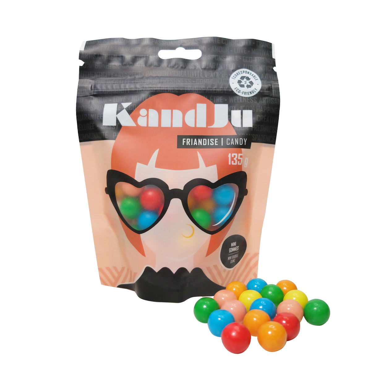 Mini bubble gums pouch bag - 135 g – Ludik Candy