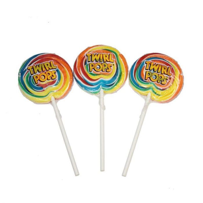 Small rainbow Twirl pop – Ludik Candy